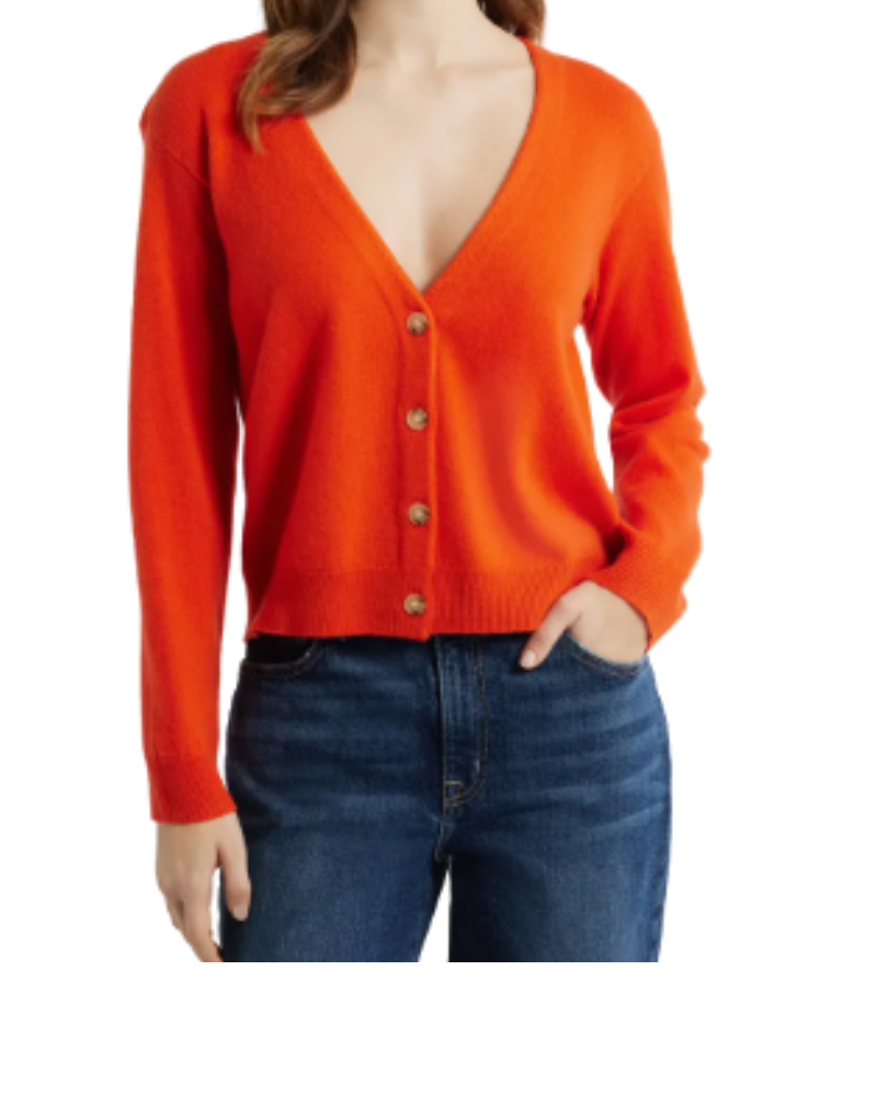 Tiny V Neck Cardigan – Penny Lane